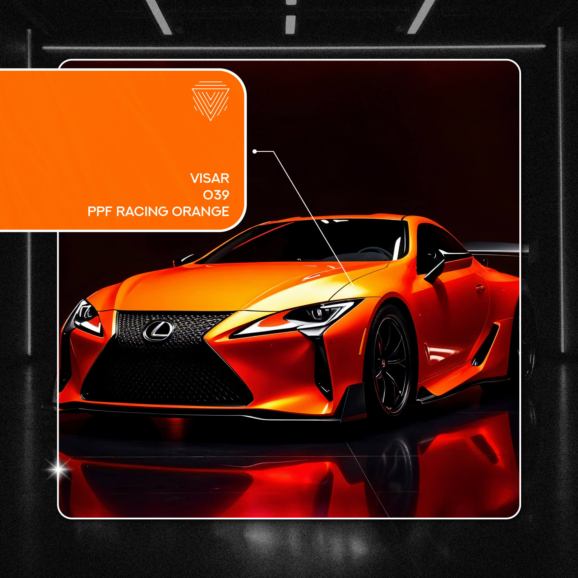 Color PPF Racing Orange - Visar
