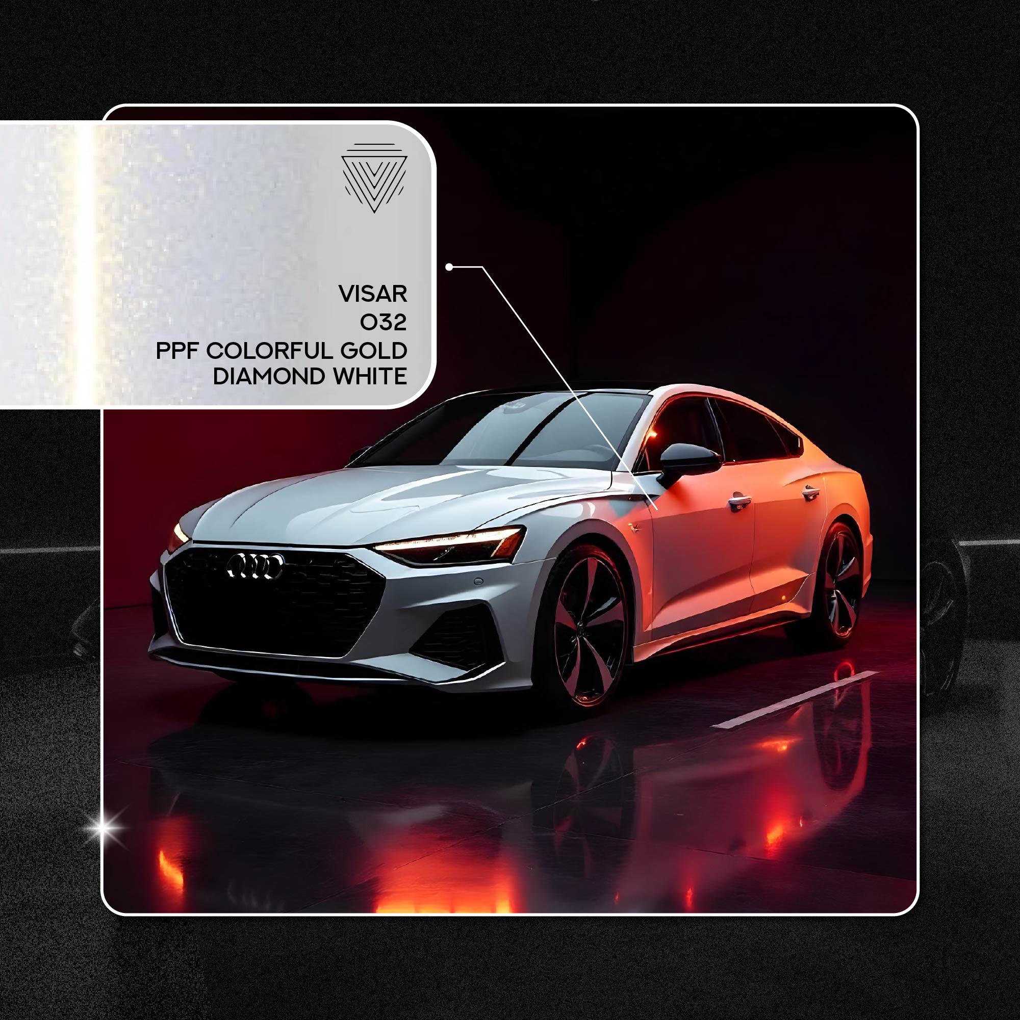 Color PPF Colorful Gold Diamond White - Visar