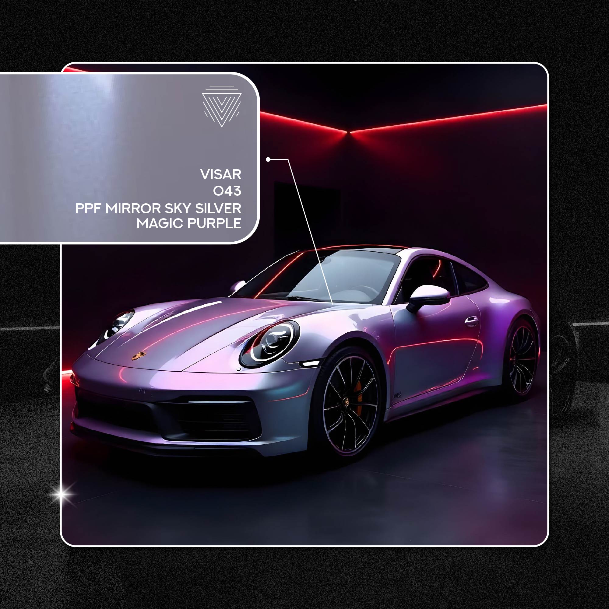 Color PPF Mirror Sky Silver Magic Purple - Visar